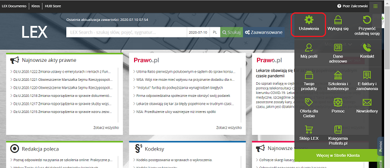 Ustawienia globalne LEX - jak skonfigurować program lex? Np. Zmienić ...